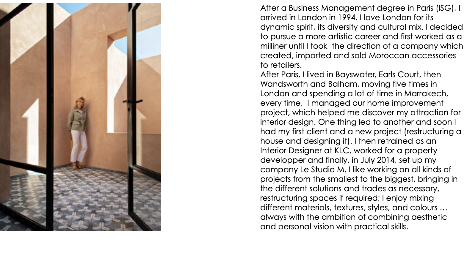 About – Le Studio M